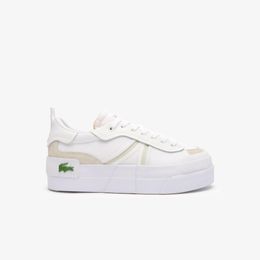 Lacoste Damen Sneaker "L004 PLATFORM 124 5 CFA", Gr. 42wht, wht, Leder, Textil, Schuhe