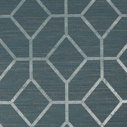 Boutique Vliestapete "Boutique - Vliestapete Asscher Geo Teal - 10mx52cm", B/L: 0,52m x 10m, Rollen: 1, blau, Wohnzimmer, Tapeten, Boutique -