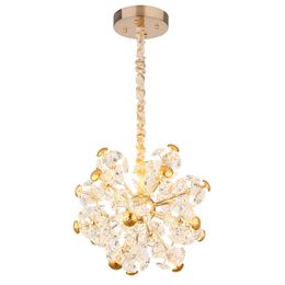 Globo LIGHTING H&auml;ngeleuchte "FLORIELLA", &Oslash; 50cm H: 125cm, 1 Stk.goldfarben, Wohnzimmer, Leuchten, H&auml;ngelampe Esszimmer-Leuchte Esstischleuchte