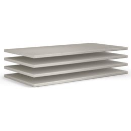 Einlegeboden, B:98cm H:2cm T:50cm, beige, SET ONE BY Musterring, Holzwerkstoff, Einlegeb&ouml;den, "Henderson", 4er-Set 98 cm f&uuml;r Schr&auml;nke Programm