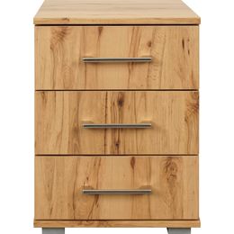 Nachtkommode Priess, B:41cm H:54cm T:38cm, beige, Holzwerkstoff, Sideboards, "Lindau"