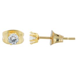 Adelia&acute;s ADELIA ́S Damen Paar Ohrh&auml;nger "Damen Ohrringe &ndash; Ohrstecker aus Edelstahl mit Zirkonia"gold, Edelstahl, Ohrringe, Ein Geschenk, das Freude macht