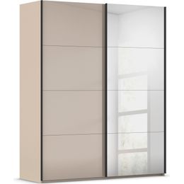 Schwebet&uuml;renschrank Rauch, B:181cm H:223cm T:67cm, beige, Holzwerkstoff, Schr&auml;nke, "Kleiderschrank Schrank Garderobe Schlafzimmerschrank SCALE-FYRA",