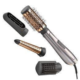BaByliss Warmluftb&uuml;rste "Air Style 1000 Warmluftb&uuml;rste mit 4 Aufs&auml;tzen, 1000W, AS136E", grau, Multihaarstyler, 4-in-1 Styler zum F&ouml;hnen, Gl&auml;tten,