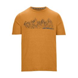 Killtec Herren T-Shirt "MN TSHRT C", gold, Gr. XL, Oberstoff 1: 92% Polyester, 8% Elasthan/ Oberstoff 2: 92% Polyester (recycelt), 8% Elasthan,