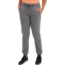 Energetics Damen Trainingshose "Da.-Hose II W"grau schwarz, melange, Gr. XL, meliert, unifarben, Sweatware, Obermaterial: 77% Baumwolle, 17%