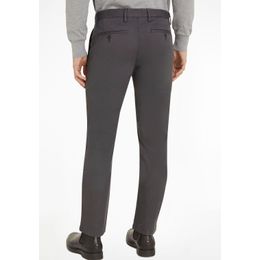 Tommy Hilfiger Herren Chinohose "Chino Denton 1985 PIMA CO", grau, Gr. 40, unifarben, Web, Obermaterial: 96% Baumwolle, 4% Elasthan, Hosen, Straight