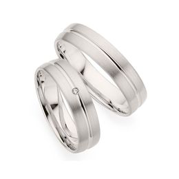 Phoenix PH&Ouml;NIX Damen Trauring "Schmuck Geschenk Silber 925 Trauring Ehering LIEBE versch. Varianten", 72, ohne Brillant, Silber 925 (Sterlingsilber), 5mm,