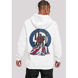 F4NT4STIC Herren Kapuzenpullover "The Who Flag Blanket", wei&szlig;, Gr. XS, Obermaterial: 65% Baumwolle, 35% Polyester, Pullover, Premium Qualit&auml;t