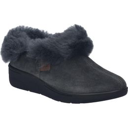 Josef Seibel Damen Hausschuh "Tara 04, anthrazit", Gr. 36, grau, Obermaterial: 100% Lammfell LF., Schuhe