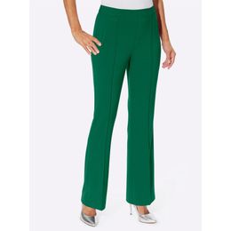 Lady Damen Webhose, gr&uuml;n, Gr. 25, unifarben, 63% Polyester, 34% Viskose, 3% Elasthan, Hosen