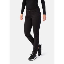 STOOKER WOMEN Damen 5-Pocket-Hose "Milano Jersey Magic Shape Fit Jeans", schwarz, Gr. 44, Twill, 70% Viskose, 25% Polyester, 5% Elasthan, Hosen,