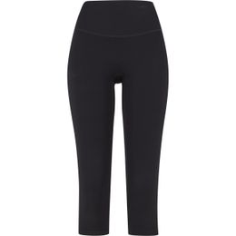 Urban Classics Damen Leggings "Urban Classics Ladies Capri Leggings Ladies Capri Leggings"schwarz, Gr. L, unifarben, 80% Nylon, 20% Elasthan, Hosen