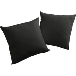Dekokissen WIRTH, B:40cm L:40cm, schwarz, Baumwolle, Polyester, Kinderzimmer, Dekokissen_Sitzkissen_Kissenh&uuml;llen, "Newbury", Kissenh&uuml;lle ohne