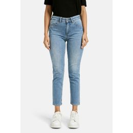 Smith & Soul SMITH & SOUL Damen Slim-fit-Jeans, blau, Gr. 33, Abriebeffekte, Denim/Jeans, Material: 94% Baumwolle, 6% Elasthan, Jeans, mit schmalem Bein