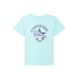 Converse T-Shirt 'SNEAKER' M&auml;dchen Gr&ouml;&szlig;e 163/176 hellblau / dunkelblau / wei&szlig;