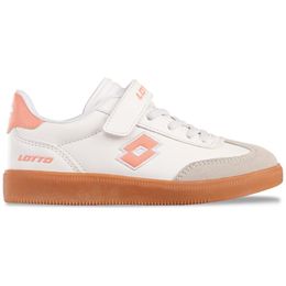 Lotto Kinder Sneaker, Gr. 28, wei&szlig;, Synthetik, clean, Schuhe, - ohne Schn&uuml;ren: Elastiksenkel & Klettverschluss