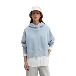 Marc O'Polo MARC O'POLO Damen Sweatshirt "mit recycelter Baumwolle", blau, Gr. XL, unifarben, Obermaterial: 100% Baumwolle, Sweatshirts