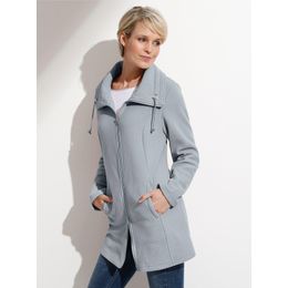 Classic Basics Damen Fleecejacke, grau, Gr. 46, unifarben, 100% Polyester, Jacken