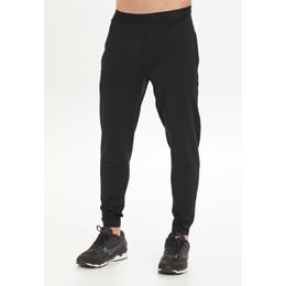 Virtus Herren Sporthose "Benny", schwarz, Gr. S, unifarben, 92% Polyester, 8% Elasthan, Hosen, mit praktischen Seitentaschen