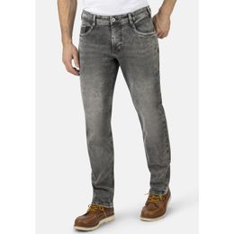 Herren 5-Pocket-Jeans "Baxter Denim Relaxed Fit Jeans", grau, Gr. 33, HERO by John Medoox, Denim/Jeans, 98% Baumwolle, 2% Elasthan, Jeans, Relaxed