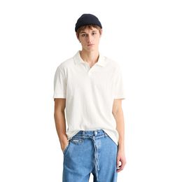Marc O'Polo Poloshirt MARC O'POLO DENIM "aus reiner Bio-Baumwolle", Herren, Gr. M, silky wei&szlig;, Obermaterial: 100% Baumwolle, unifarben, regular fit, Shirts