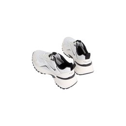 Calvin Klein Damen Plateausneaker "HIKE RUN CKSTRIPE MESH", Gr. 42wei&szlig;, schwarz, Lederimitat, Textil, unifarben mit Farbeinsatz, Schuhe, Schn&uuml;rschuh,