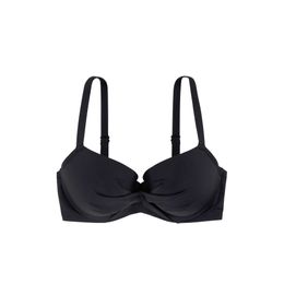 Dorina Damen Triangel-Bikini-Top "Azores", schwarz, Gr. 80, unifarben, Microfaser, Obermaterial: 71% Polyester, 16% Elasthan, 13% Polyamid,
