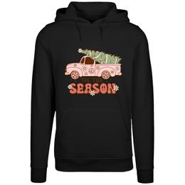 F4NT4STIC Damen Kapuzenpullover "Tis The Season Christmas Drivin Home", schwarz, Gr. S, Obermaterial: 65% Baumwolle, 35% Polyester, Pullover, Premium