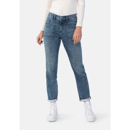 STOOKER WOMEN Damen 5-Pocket-Jeans "DAVOS Jogginghose Sportspant", blau, Gr. 42, Denim/Jeans, 80% Baumwolle, 18% Polyester, 2% Elasthan, Jeans,