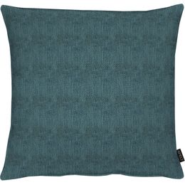 Dekokissen Apelt, B:46cm L:46cm, blau, Polyester, Dekokissen_Sitzkissen_Kissenh&uuml;llen, "Denver", Kissenh&uuml;lle ohne F&uuml;llung, 1 St&uuml;ck
