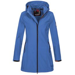 Damen Softshelljacke "Alessia", blau, Gr. XXXL, Alessandro Salvarini, Obermaterial: 96% Polyester, 4% Elasthan; Innenseite: 100% Polyester, Jacken,