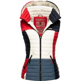 Navahoo Damen Steppweste "Shadaa Multikulti", blau, Gr. XS, Oberstoff: 100% Nylon. Futter: 100% Polyester. Wattierung: 100% Polyester, Westen,
