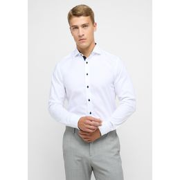 Eterna Herren Langarmhemd "SLIM FIT", wei&szlig;, Gr. 43, 100% Baumwolle, Hemden, NON IRON (b&uuml;gelfrei)
