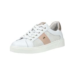 Nero Giardini Damen Sneaker "Nero Giardini Sneaker Leder", Gr. 35wei&szlig;, gold, Leder, Schuhe