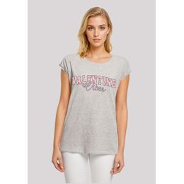 F4NT4STIC Damen T-Shirt "Valentinstag Valentine Vibes", grau, Gr. 4XL, Obermaterial: 100% Baumwolle, Shirts, Premium Qualit&auml;t
