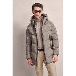 Bugatti Herren Parka, beige, Gr. 52, unifarben, 100% Polyester, Jacken, wasser- und winddicht