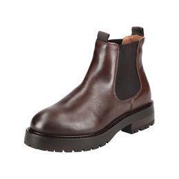 Pavement Damen Stiefelette "Pavement Stiefelette Leder/Textil", Gr. 38, braun, Leder, Textil, Schuhe