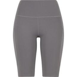 Urban Classics Damen Radlerhose "Urban Classics Ladies Cycling Short Ladies Cycling Short"senior grau, Gr. S, unifarben, 80% Nylon, 20% Elasthan,