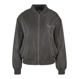 Karl Kani Damen Bomberjacke "Karl Kani Karl Kani Chest Signature Bomber Jacket", grau, Gr. XS, mehrfarbig, 100% Polyester, Jacken