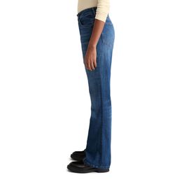 Marc O'Polo MARC O'POLO Damen Schlagjeans "aus Cashmere Touch Denim"dunkelblau, Gr. 29, unifarben, Obermaterial: 92% Baumwolle, 6% Elastomultiester, 2% Elasthan,
