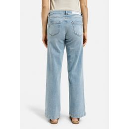 Smith & Soul SMITH & SOUL Damen Straight-Jeanslight denim, Gr. 26, Denim/Jeans, Obermaterial: 94% Baumwolle, 6% Elasthan, Jeans, Wide Leg, Mid Rise