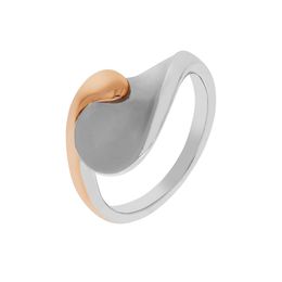 Vivance Damen Fingerring "925/- Sterling Silber rhodiniert teil rose vergoldet", 052 (16,6), Silber 925 (Sterlingsilber), bunt, Silber 925