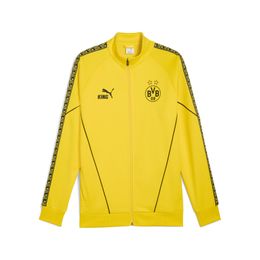Puma Herren Sweatjacke "Borussia Dortmund KING Anthem Jacke Herren", gelb, Gr. XL, Obermaterial: 63% Polyester, 37% Baumwolle; Taschenfutter: 100%