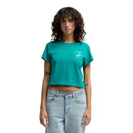 Billabong Damen T-Shirt "Surf The Waves", gr&uuml;n, Gr. S, Obermaterial: 100% Baumwolle., Shirts