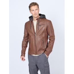 Mustang Herren Blouson "31021507", braun, Gr. XL, Obermaterial: 100% Lammleder; Innenfutter: 60% Baumwolle, 40% Polyester; &Auml;rmelfutter: 100%