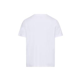 Camel Active Herren T-Shirt, wei&szlig;, Gr. M, unifarben, Jersey, Obermaterial: 71% Baumwolle, 25% Polyester, 4% Elasthan, Shirts, mit Logo-Stickerei