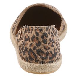 VERBENAS Damen Espadrille, Gr. 35, braun, Veloursleder, Schuhe, Strandschuh, Sommerschuh, Loafer im trendigen Animal-Look
