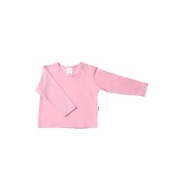 Liliput Jungen Langarmshirt, rosa, Gr. 74, unifarben, 100% Baumwolle, Shirts, aus Bio-Baumwolle