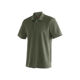 Maier Sports Herren Funktionsshirt "Ulrich", gr&uuml;n, Gr. S, 100% Polyester, Shirts, Herren Poloshirt, kurzarm Freizeit-Shirt mit Hemdkragen, Reg. Fit
